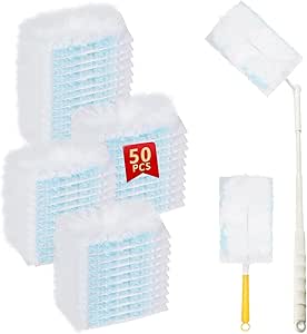 52 PCS Flash Dust Magnet Refills, Flash Dusters for Cleaning Dust Dirt ...