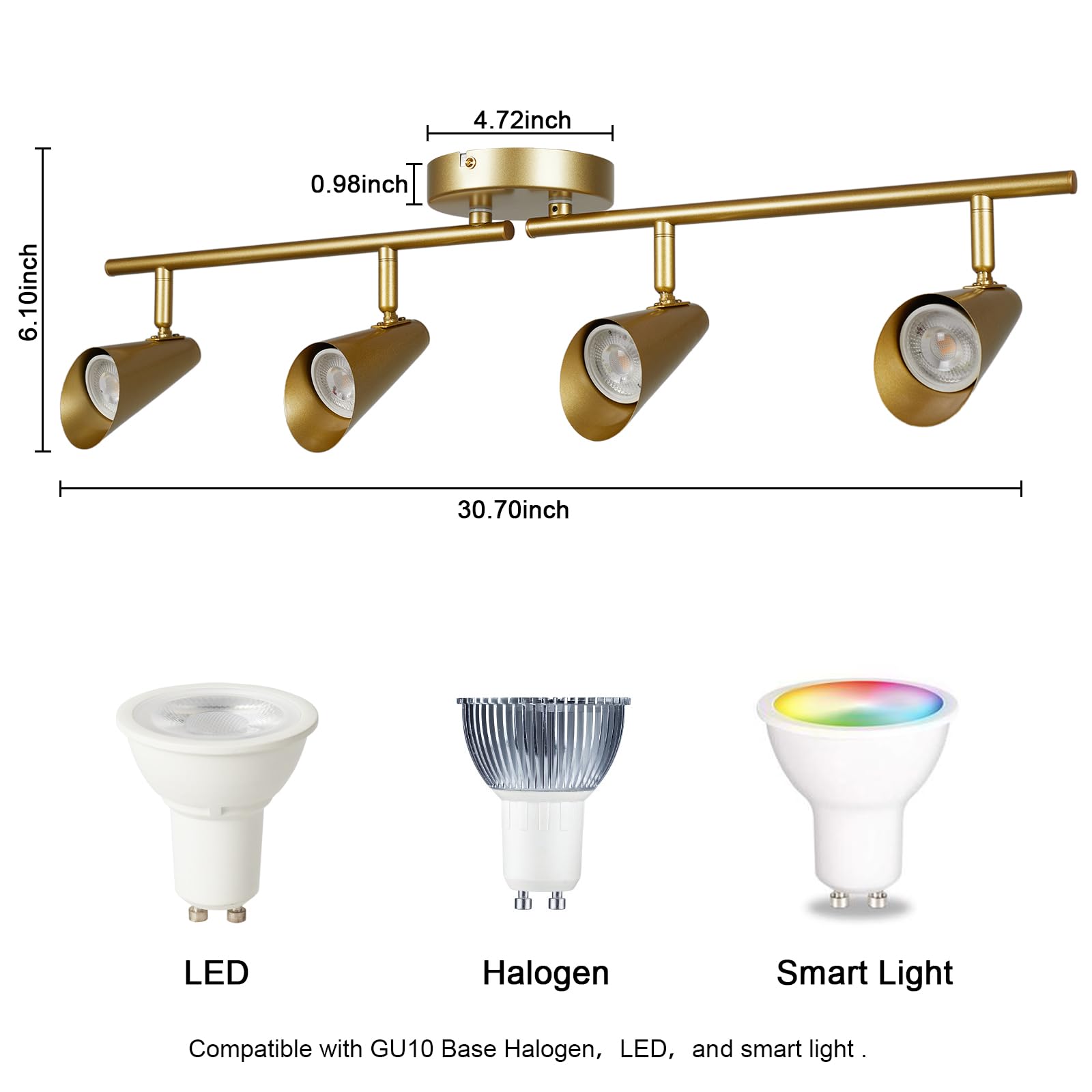 Track Lighting Halogen Light 125W Equivalent Black 20W LED Cylinder