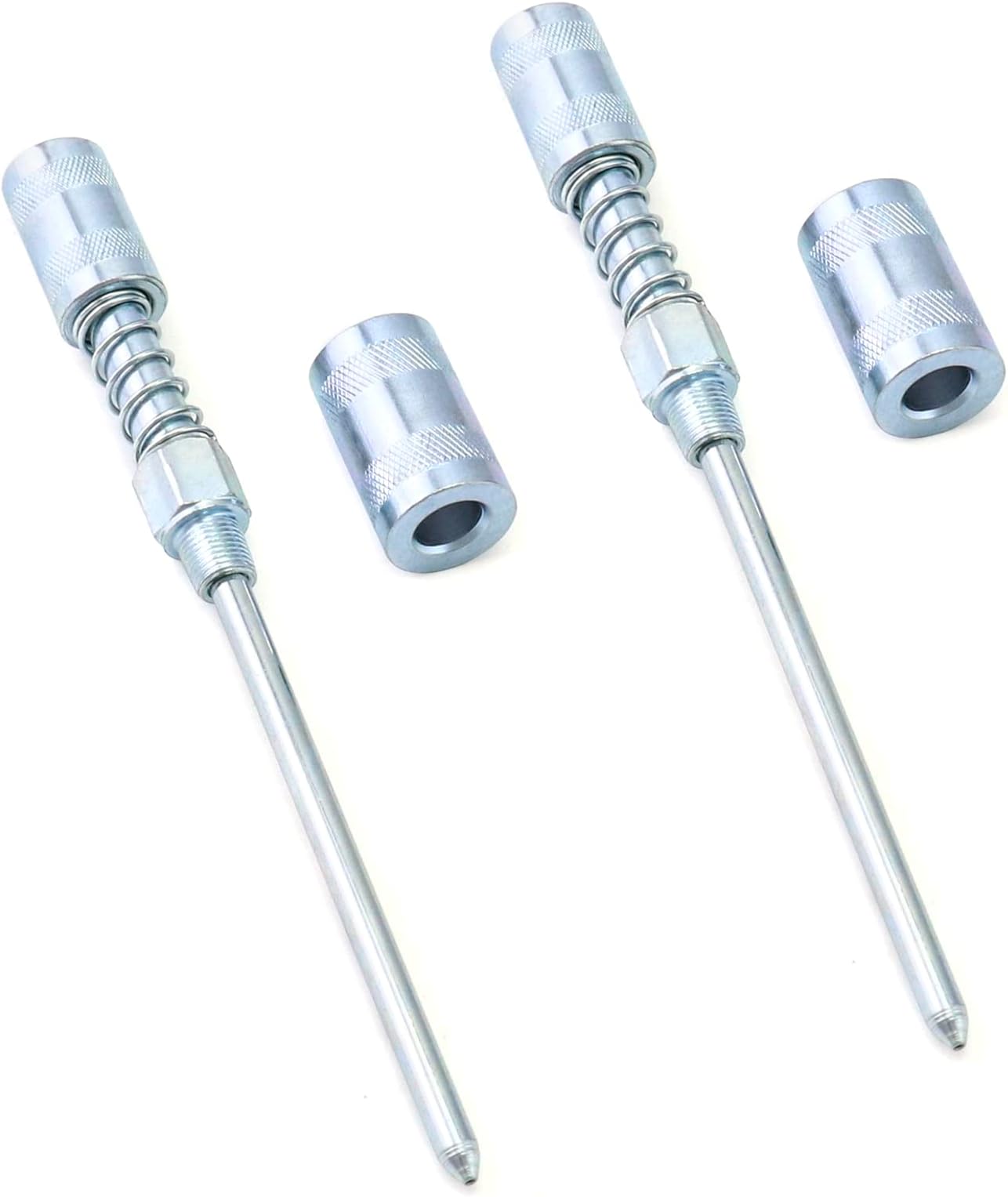 Amazon.com: QWORK 4" Needle Nose Grease Gun Adapter, 2 Pack Hardened ...