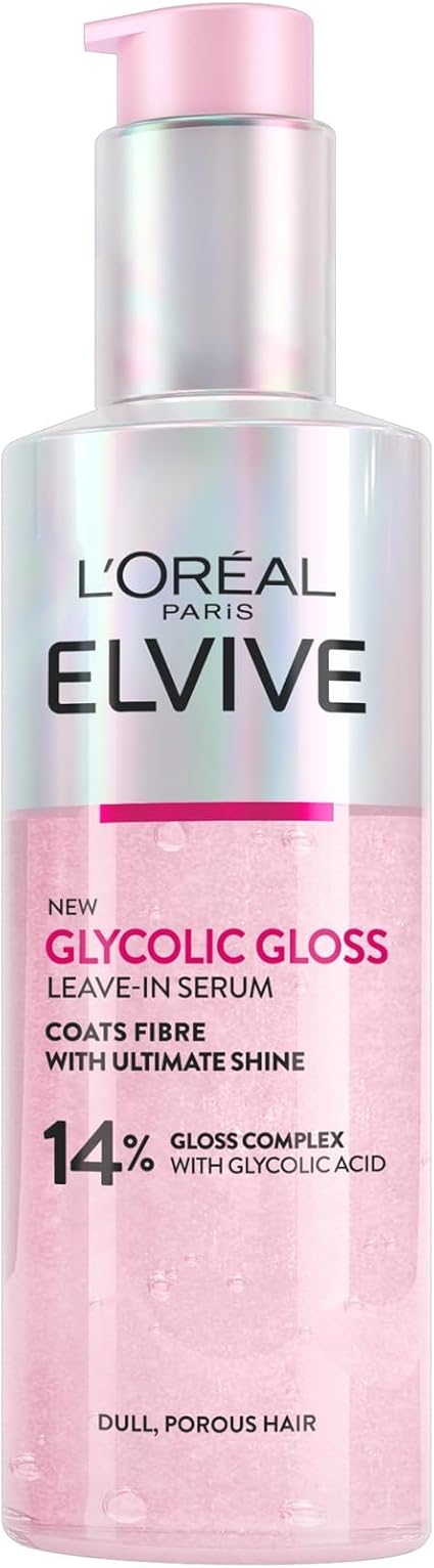 L'Oreal Paris Elvive Glycolic Gloss Leave-In Serum, With Gloss Complex ...