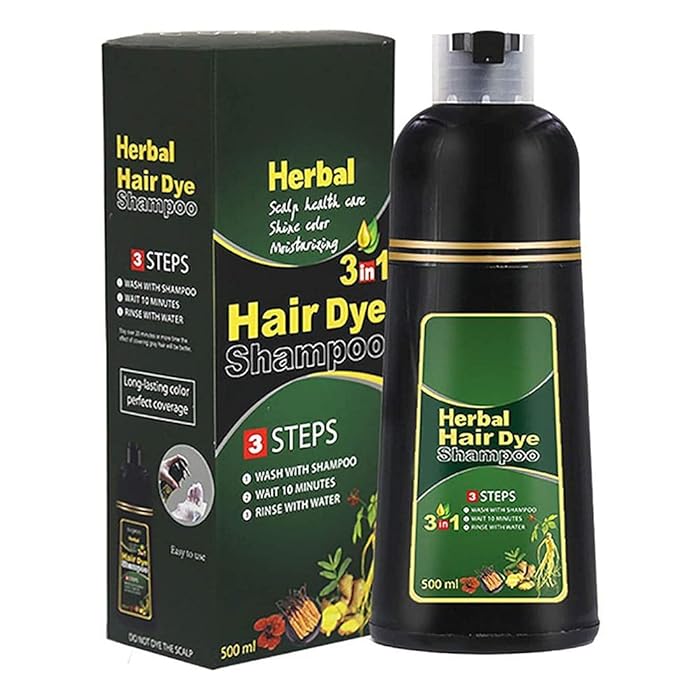 Buy SFNTION Herbal Hair Coloring Shampoo, 3-in-1 Herbal Hair Darkening ...