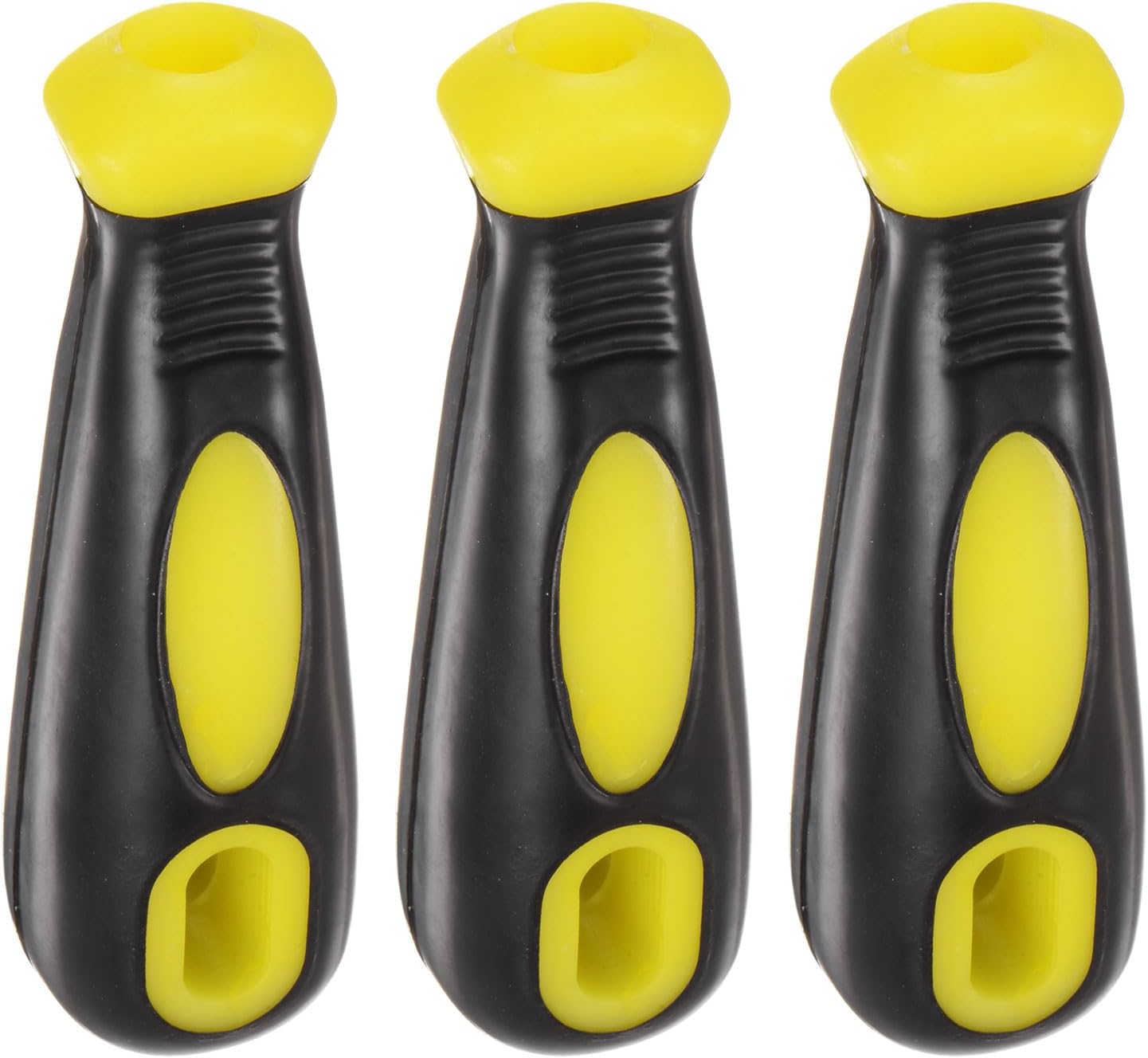 HARFINGTON 3pcs Rubber File Handle 4.21 Inch Round and Rectangular Hole ...