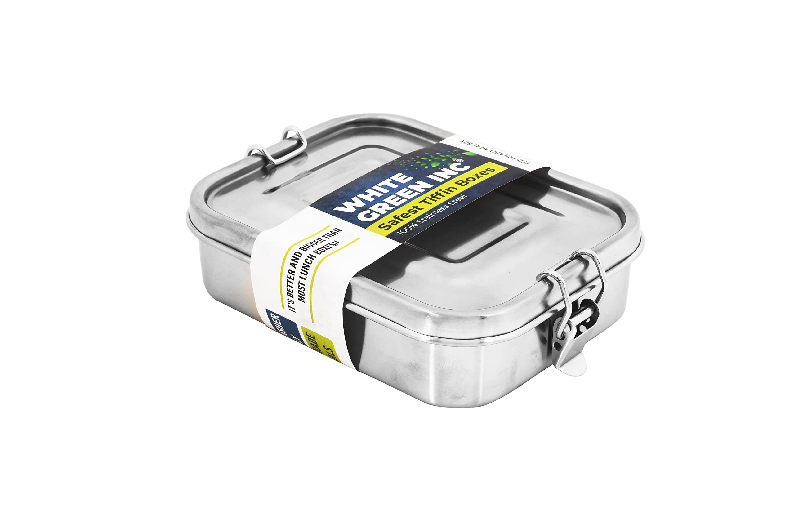 Amazon.com: WG inc Small Stainless Steel Bento Box Sandwich Container ...