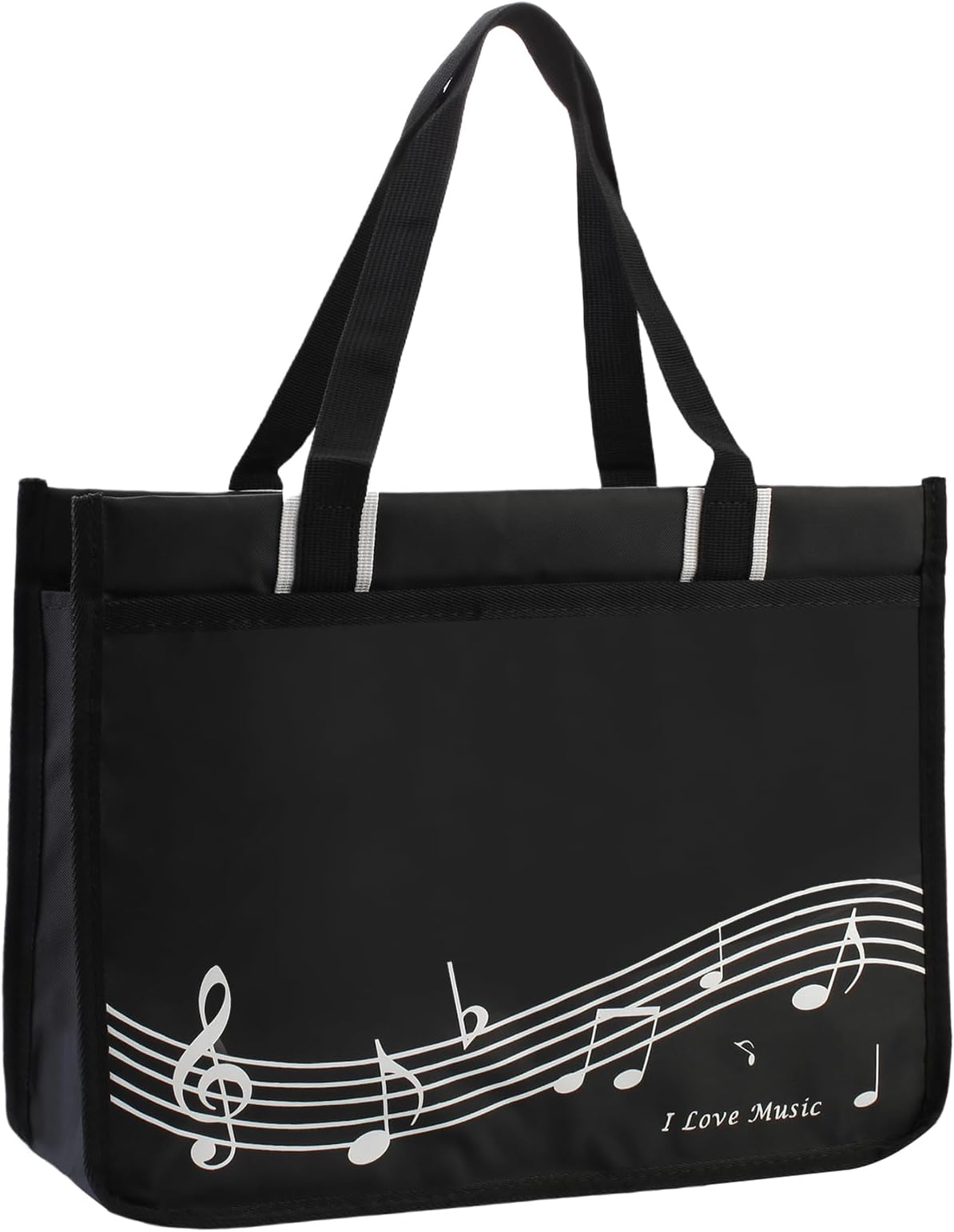 Amazon.com: Magic Music Supplies Large Gusseted Canvas Music Tote Bag ...