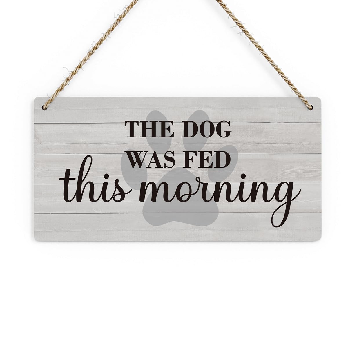 Amazon.com : Dog Mom Gifts Dog Fed Sign Dog Decor Farmhouse Wall ...