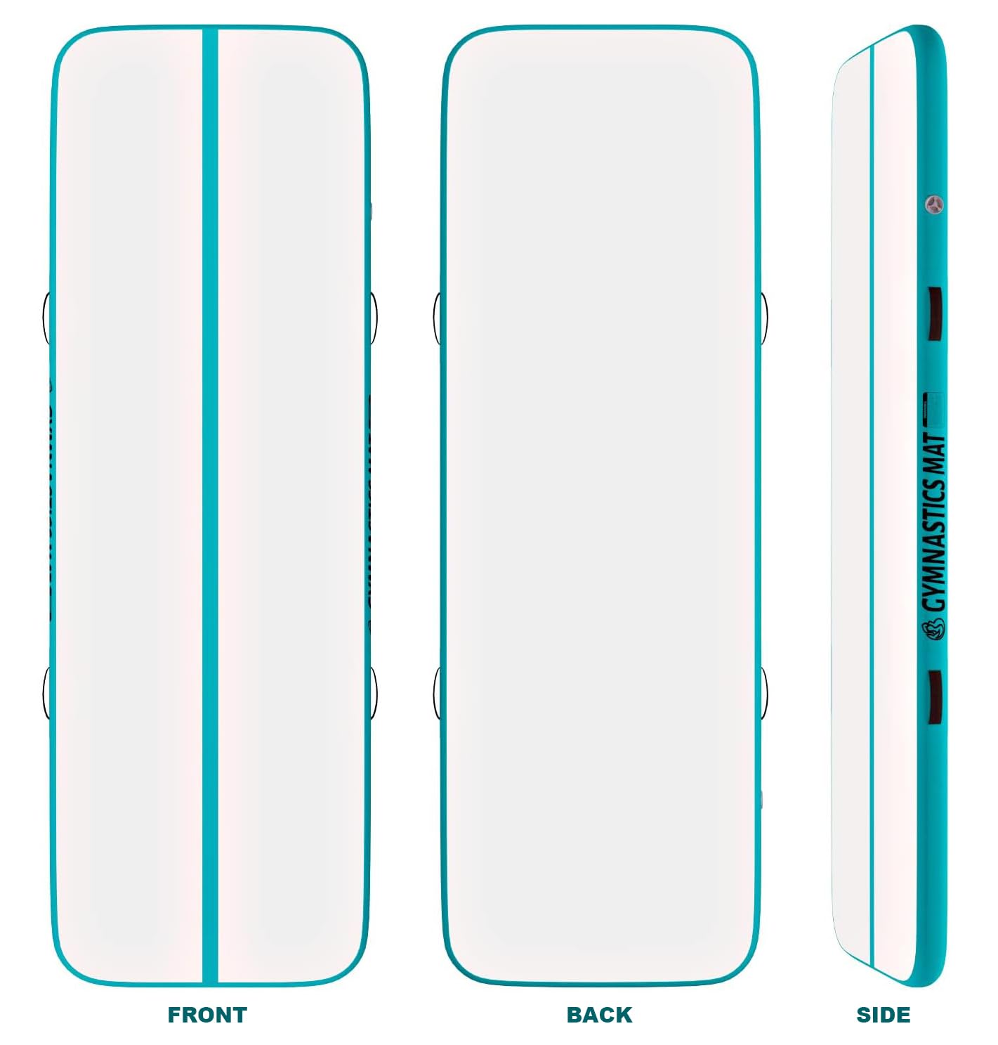 H2OSUP Inflatable Gymnastics Mat Air Track Tumbling Mat 4 inches Thick ...