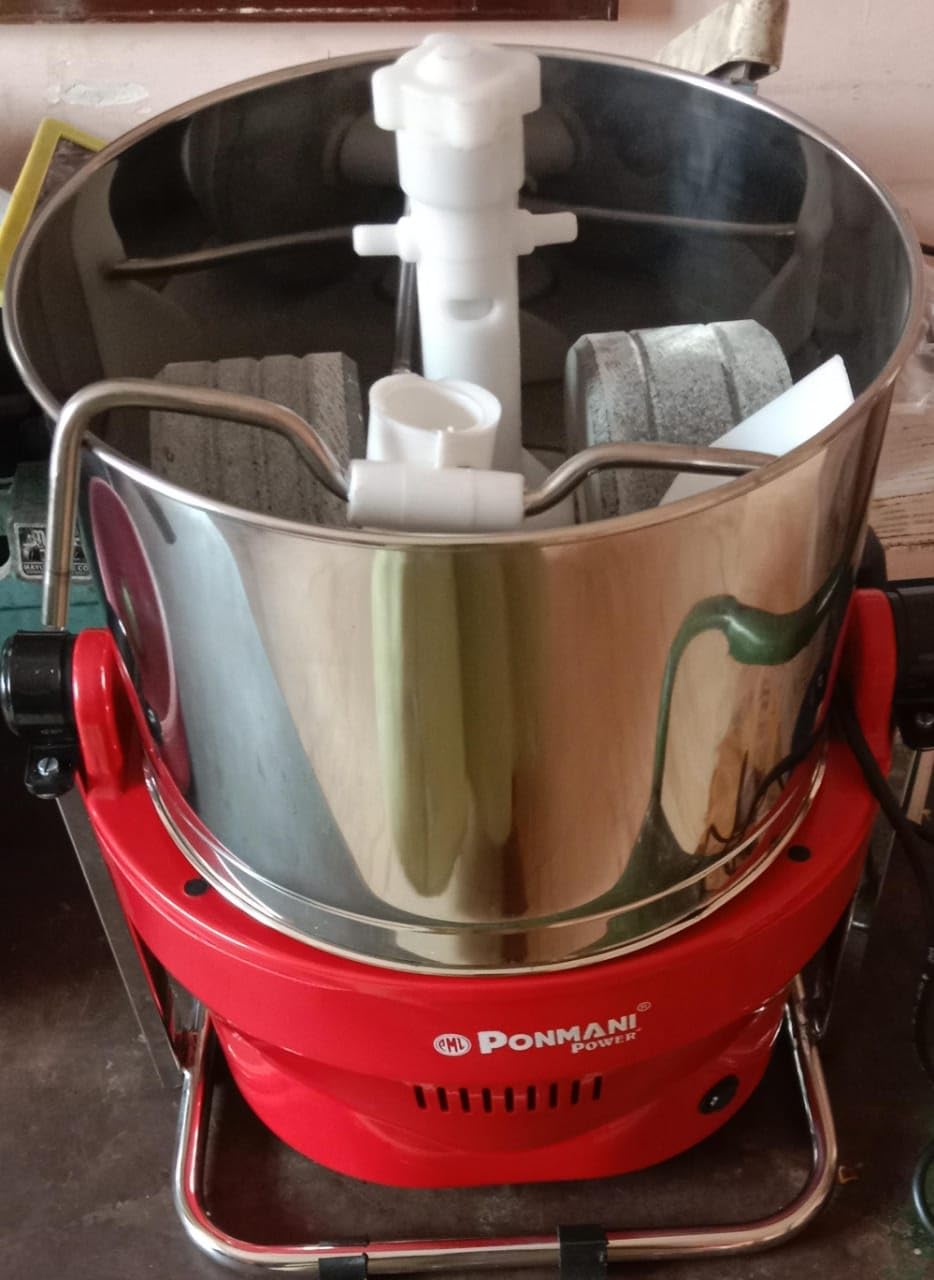 Ponmani Power Plus - 3Ltr Tilting Wet Grinder, 225W Copper Motor, Red ...