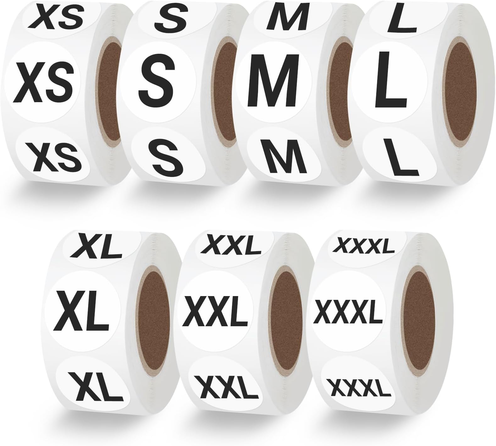 Amazon.com : Svaldo Size Stickers for Clothing, 3500 Pcs, 1 inch Round ...