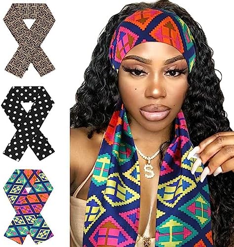 Amazon.com: Leeven 3 Pieces Colorful Women Satin Edge Scarves 57"x5.5 ...