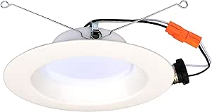 Satco S8888 12-Watt LED Recessed Downlight Retrofit, 5-6 Inches, 3000K ...