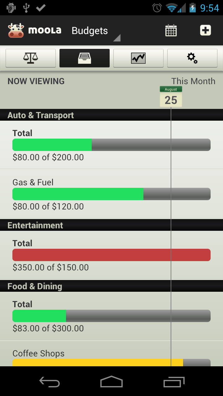 Moola Personal Finance - App on Amazon Appstore