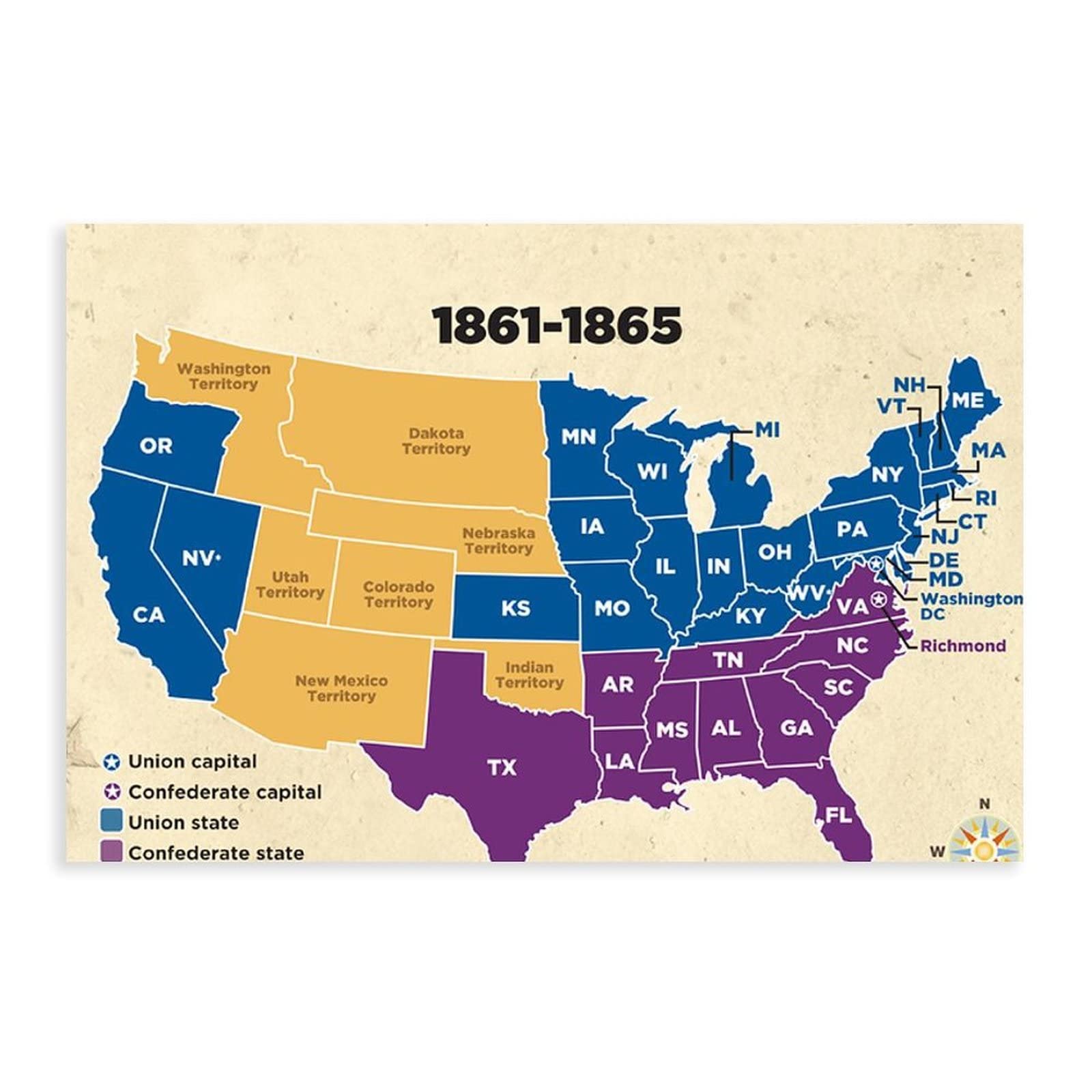 Reconstruction After Civil War Map