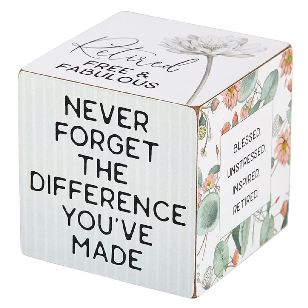 Amazon.com: Creative Brands Quote Decor-Wooden Cube Home Décor for ...