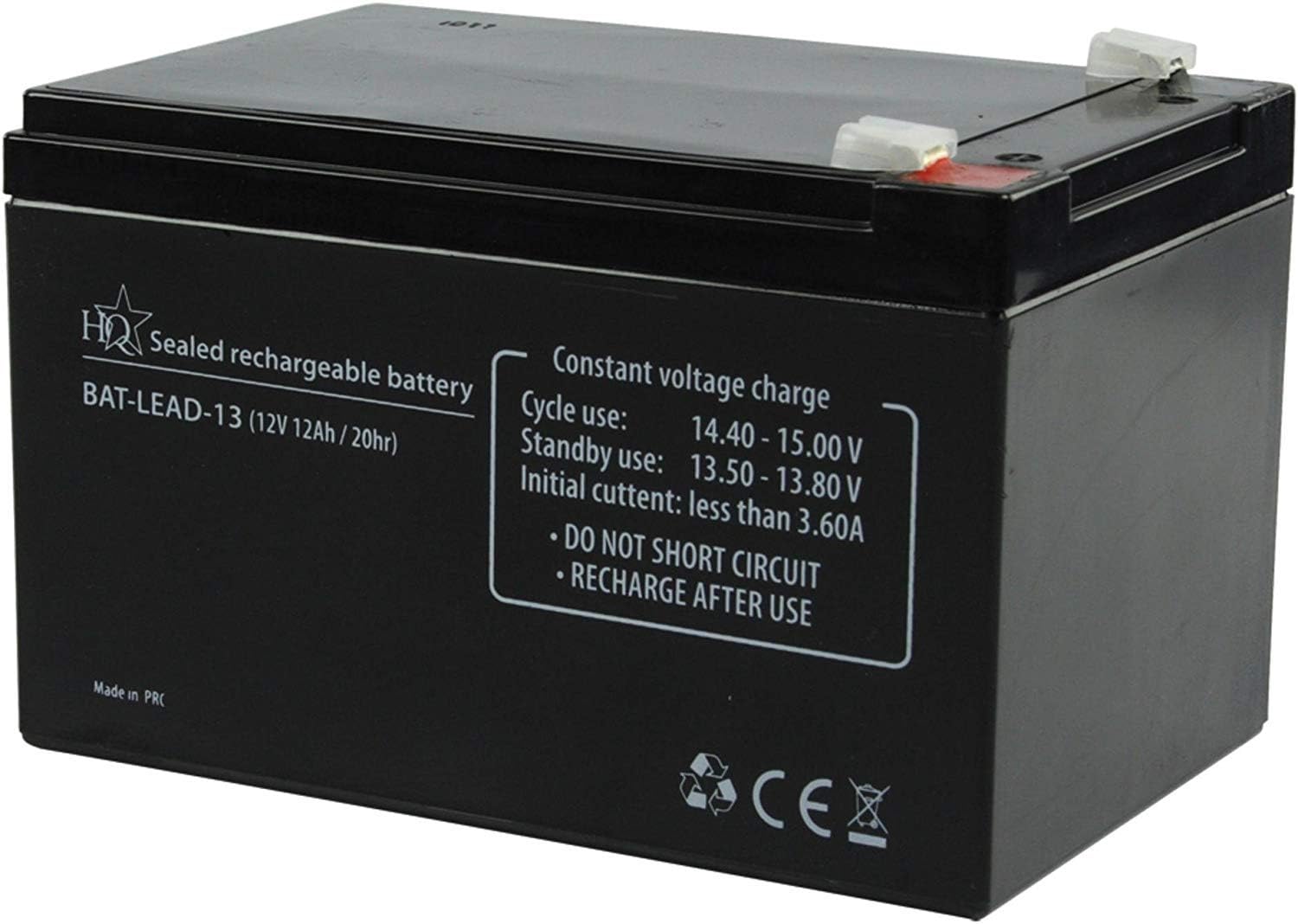 Yuasa - Sealed lead acid battery YUASA NP1.2-12 12V 1.2Ah F4.8: Amazon ...