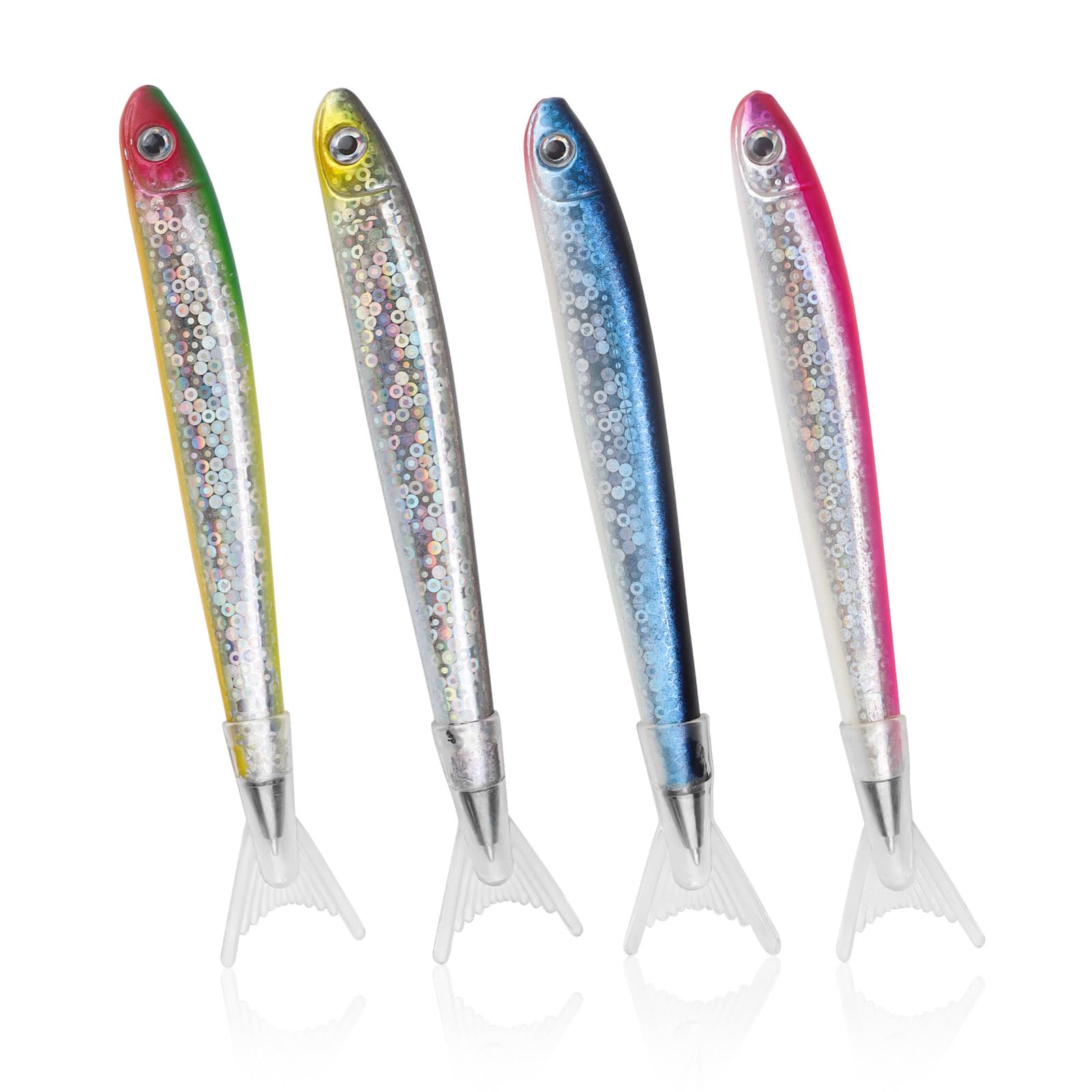 LERANXIN Animal Pens, 4 Pack Lifelike Appearance Fish Shape Cute Pens ...