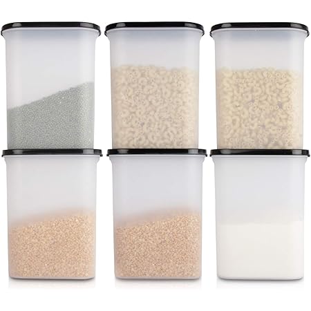 Cutting EDGE Air Tight Kitchen Storage Container Set with Plain Lid for ...