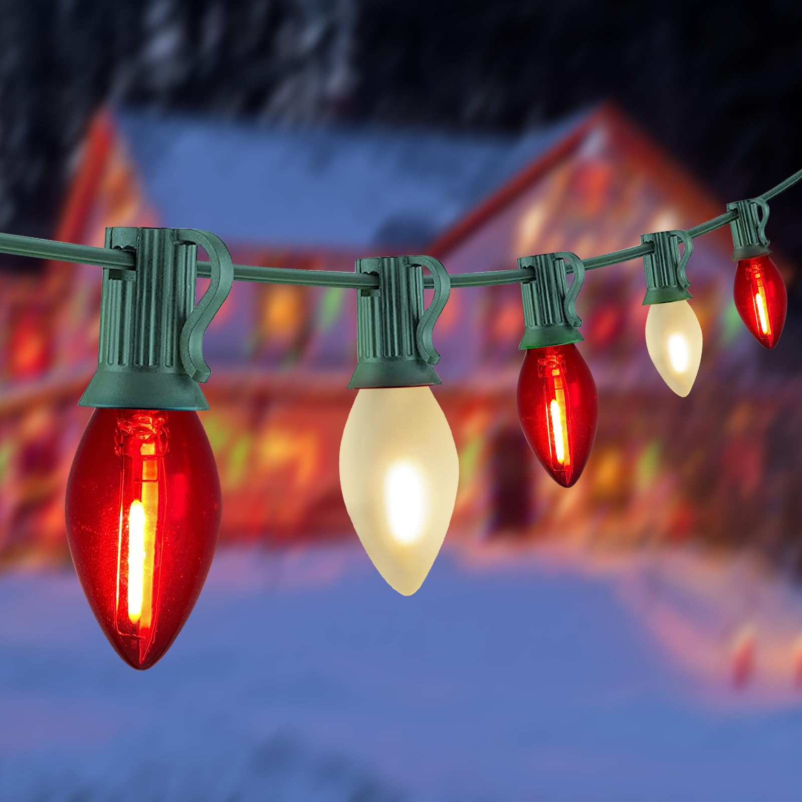 Edison Style Led String Christmas Lights Premier TimeLights 600
