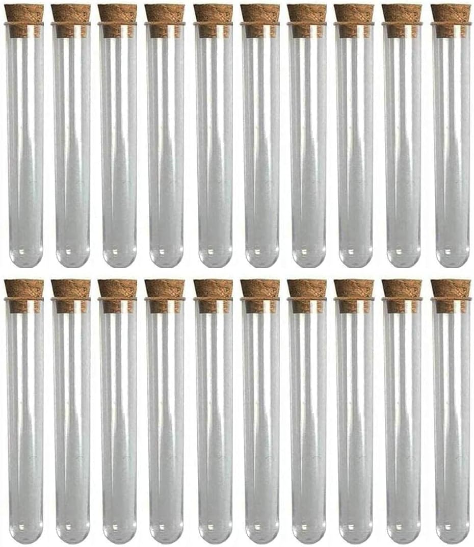 ENVICARE™ Round Base Test Tubes Without Marking with Cork Lid ...