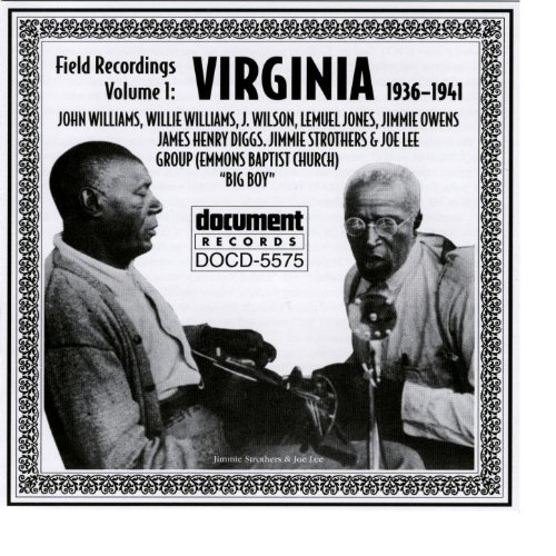 Amazon.com: Field Recordings Vol. 1: Virginia (1936-1941) : Various ...