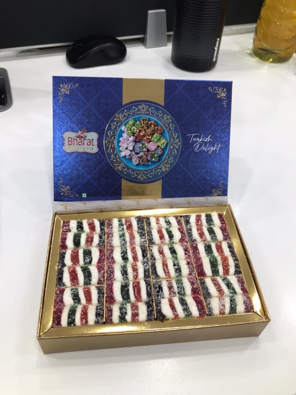 Bharat Baklava Basha Turkish Delight with Corn Starch | Chocolate and ...