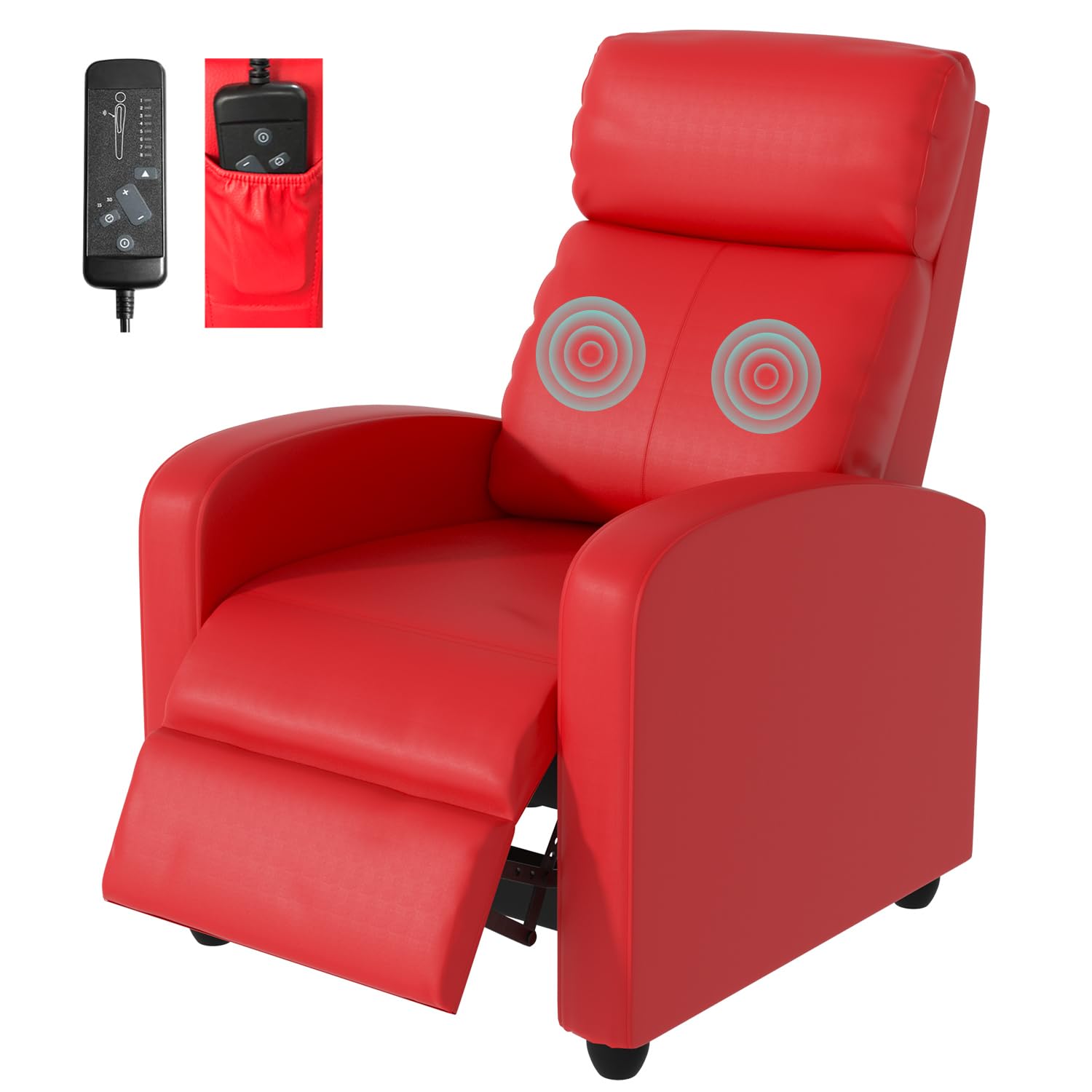 Amazon.com: Massage Recliner Chair, Single Sofa Chair with Remote ...
