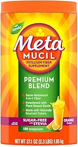 Amazon.com: Metamucil Premium Blend, 4-in-1 Fiber Supplement for ...