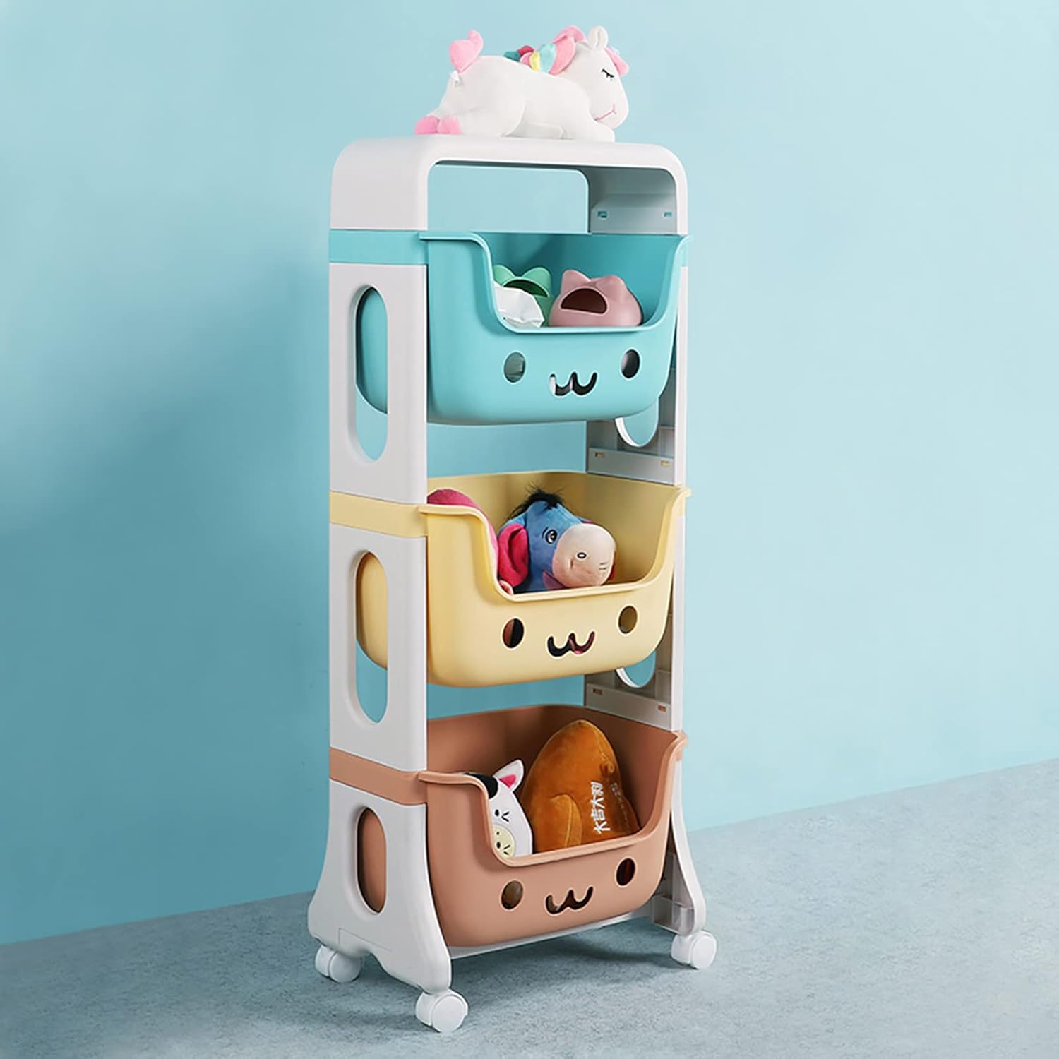 Amazon.com: WillingHeart Kids Toy Storage Organizer 3-Tier Stackable ...