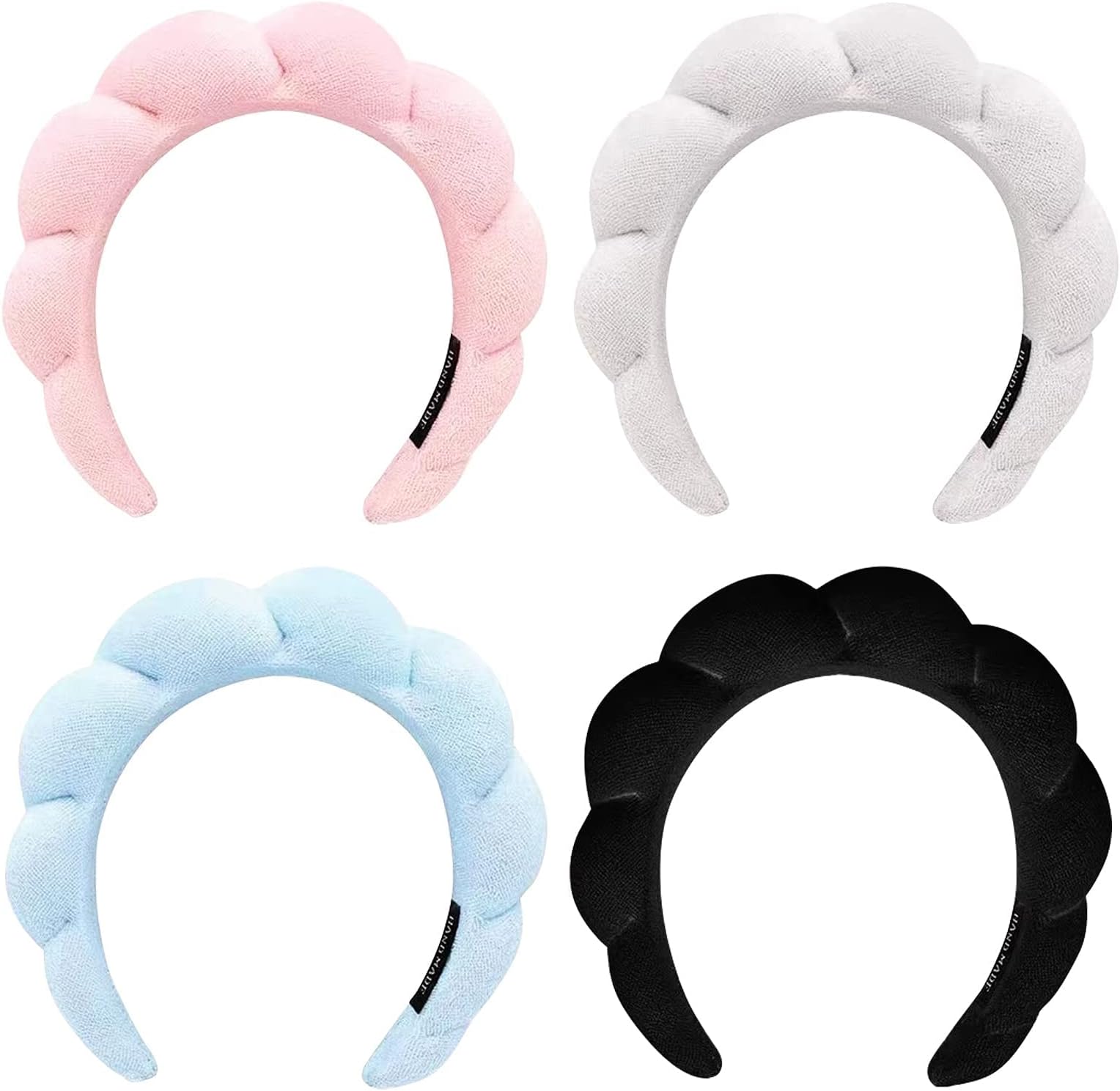 Amazon.com : Jenteuo Spa headband for Women, bubble headbands washing ...
