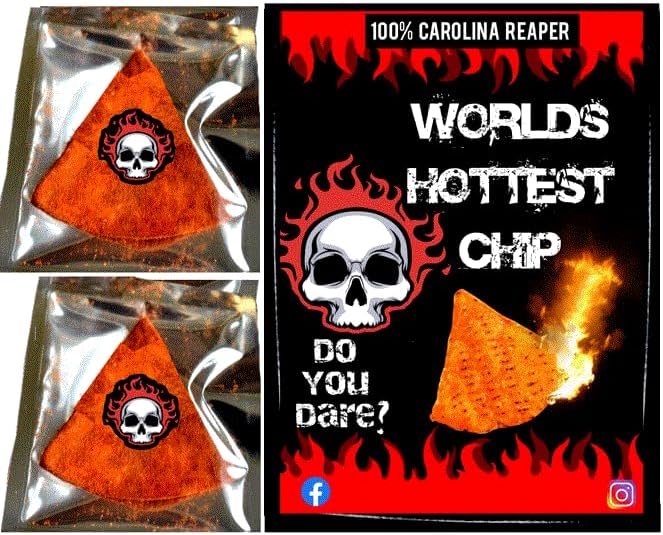 2 x Hottest Chip in the UK - Carolina Reaper Extreme heat UK 2025 - Box ...