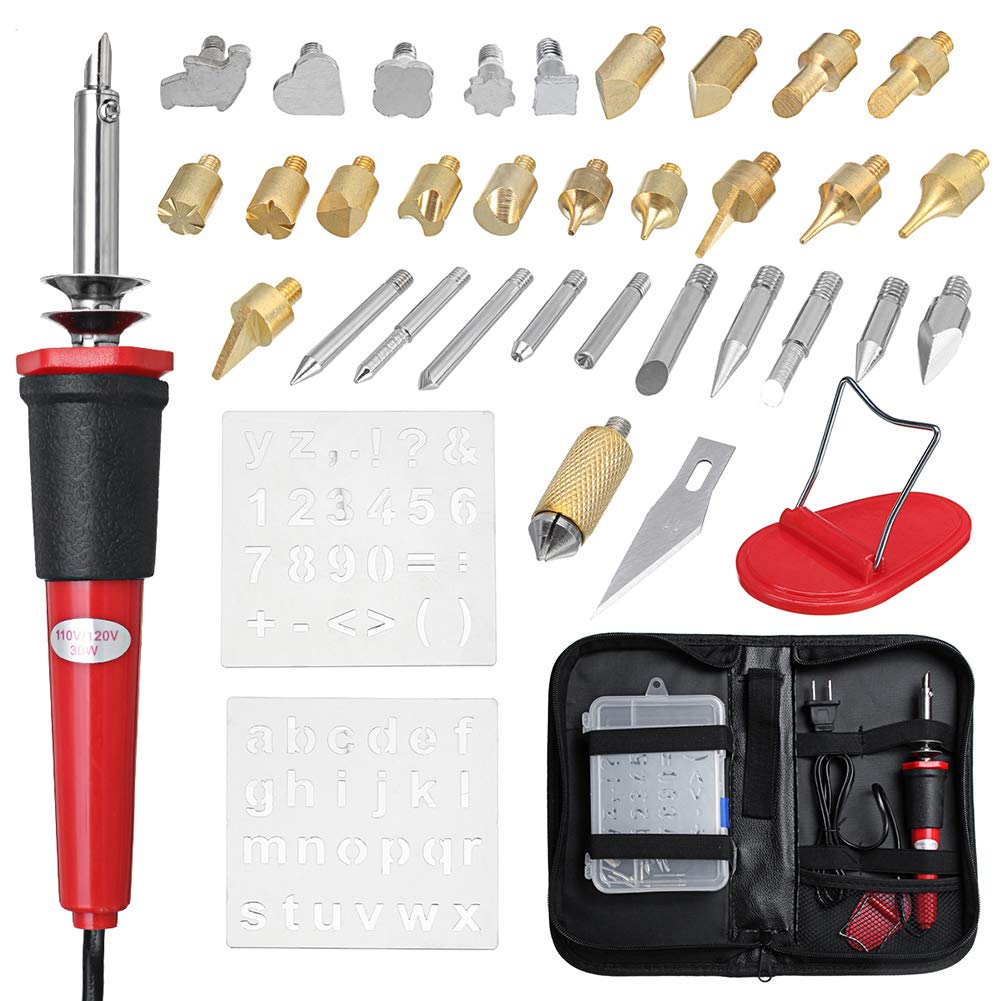 Buy Epaynetwork Wood Burning Pen Kit 37pcs Wood Burning Pyrography ...