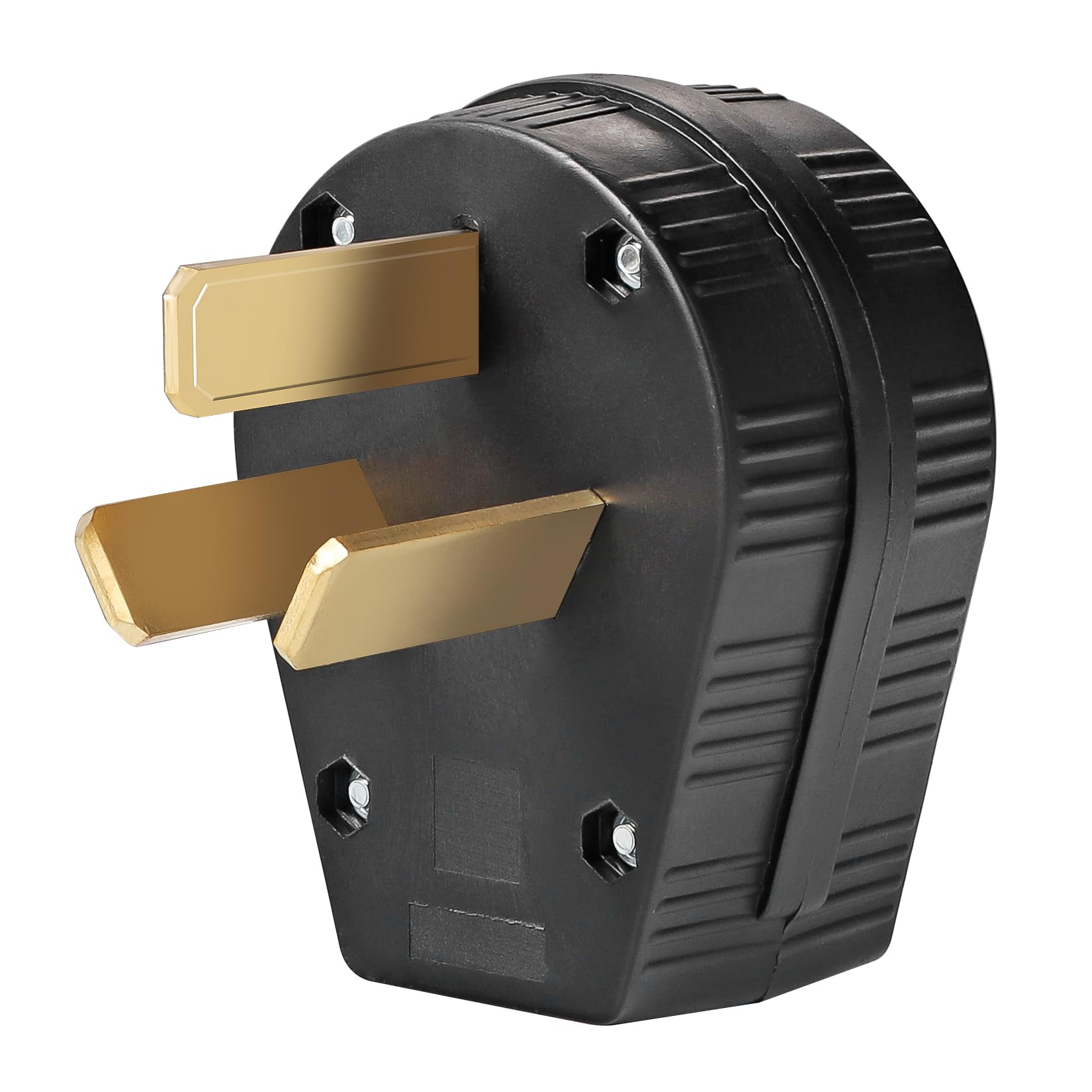 TENINYU 3-Pole, 3 Wire Dryer Plug Male Extension Cord Straight Blade ...