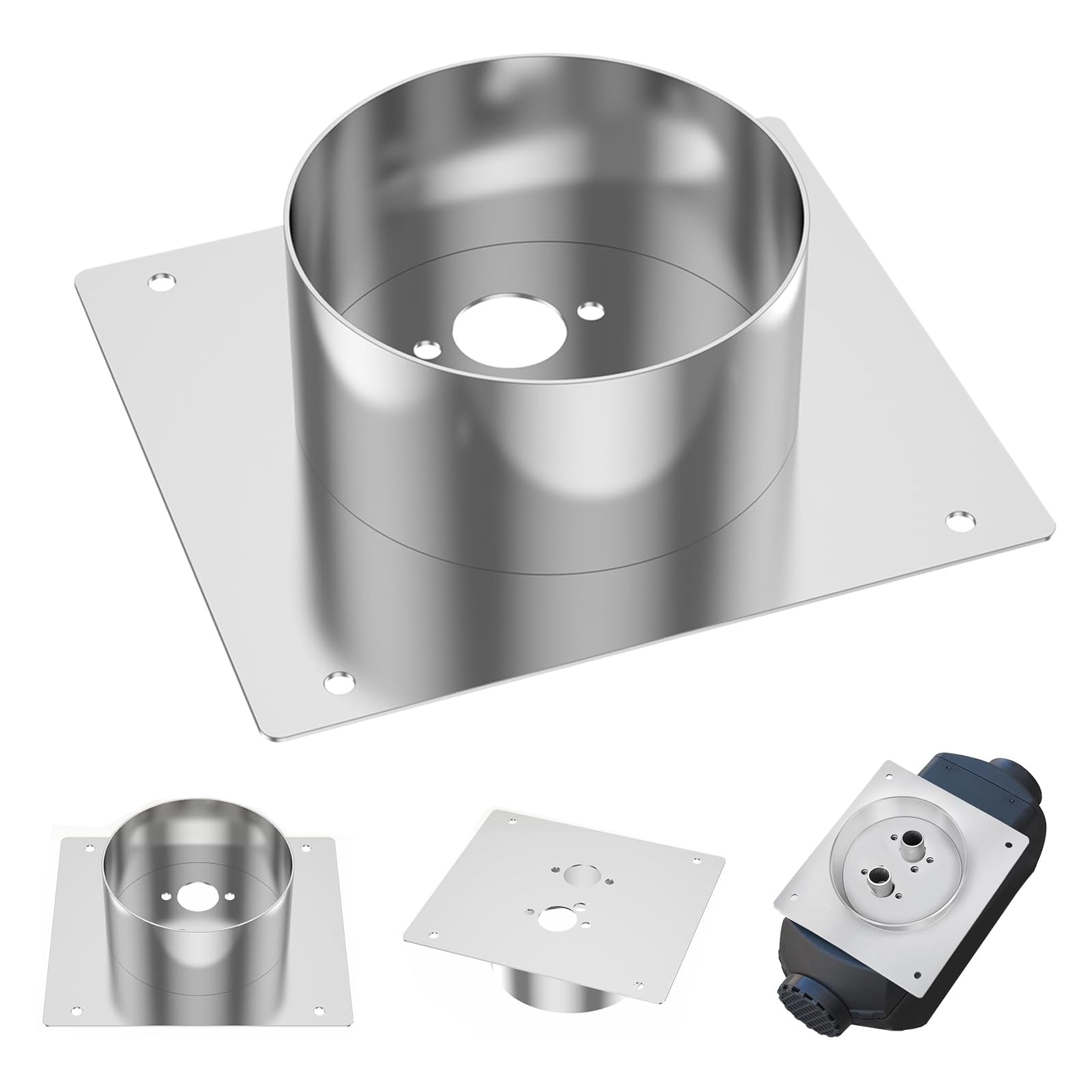 Diesel Heater Turret Plate Puniama 60mm High, Stainless Steel Diesel ...
