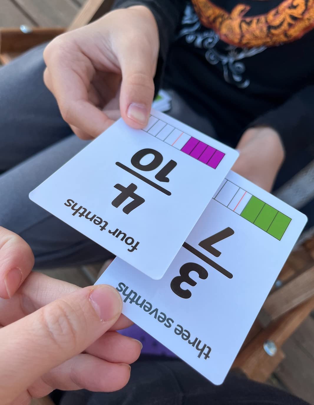 Amazon.com: Aizweb Fraction War Math Game - Math Fraction Manipulatives ...