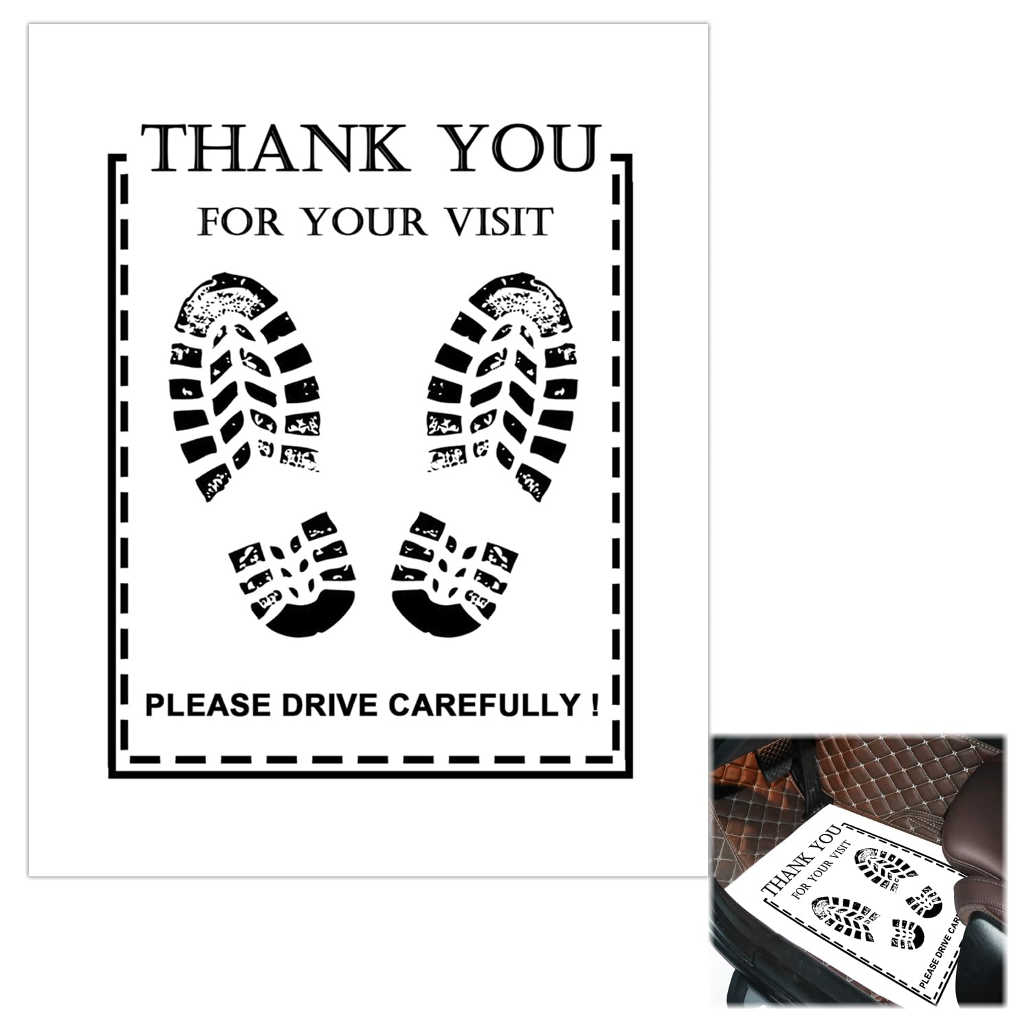 Amazon.com: RUENXG White Car Paper Floor Mats 50Pcs Temporary Cars ...