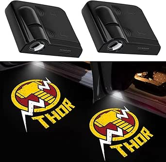 Amazon.com: 2Pcs fit for Thor Car Door Lights Logo Projector, Wireless ...