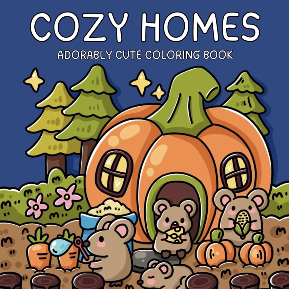 Amazon.com: Cozy Homes: Coloring Book for Adults and Teens Featuring ...