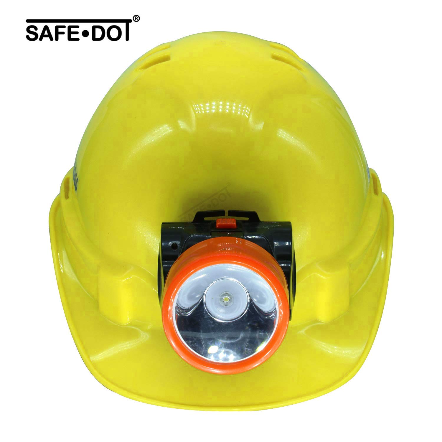 Buy SAFEDOT SDH-LED Safety Helmet with Rechargeable LED Head Lamp ...