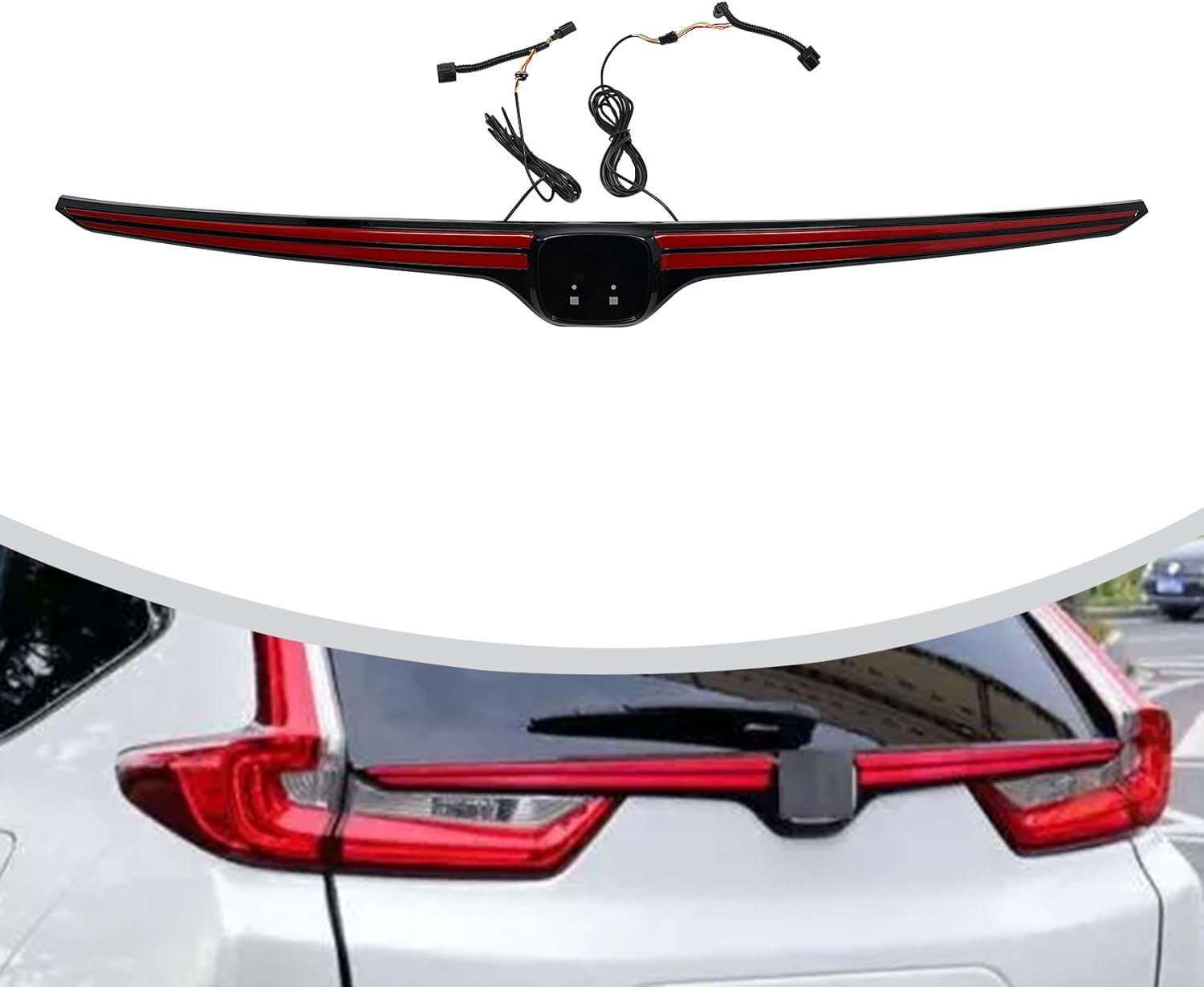 Amazon.com: Florchest 12V Rear Trunk LED Tail Light, Gloss Black LED ...