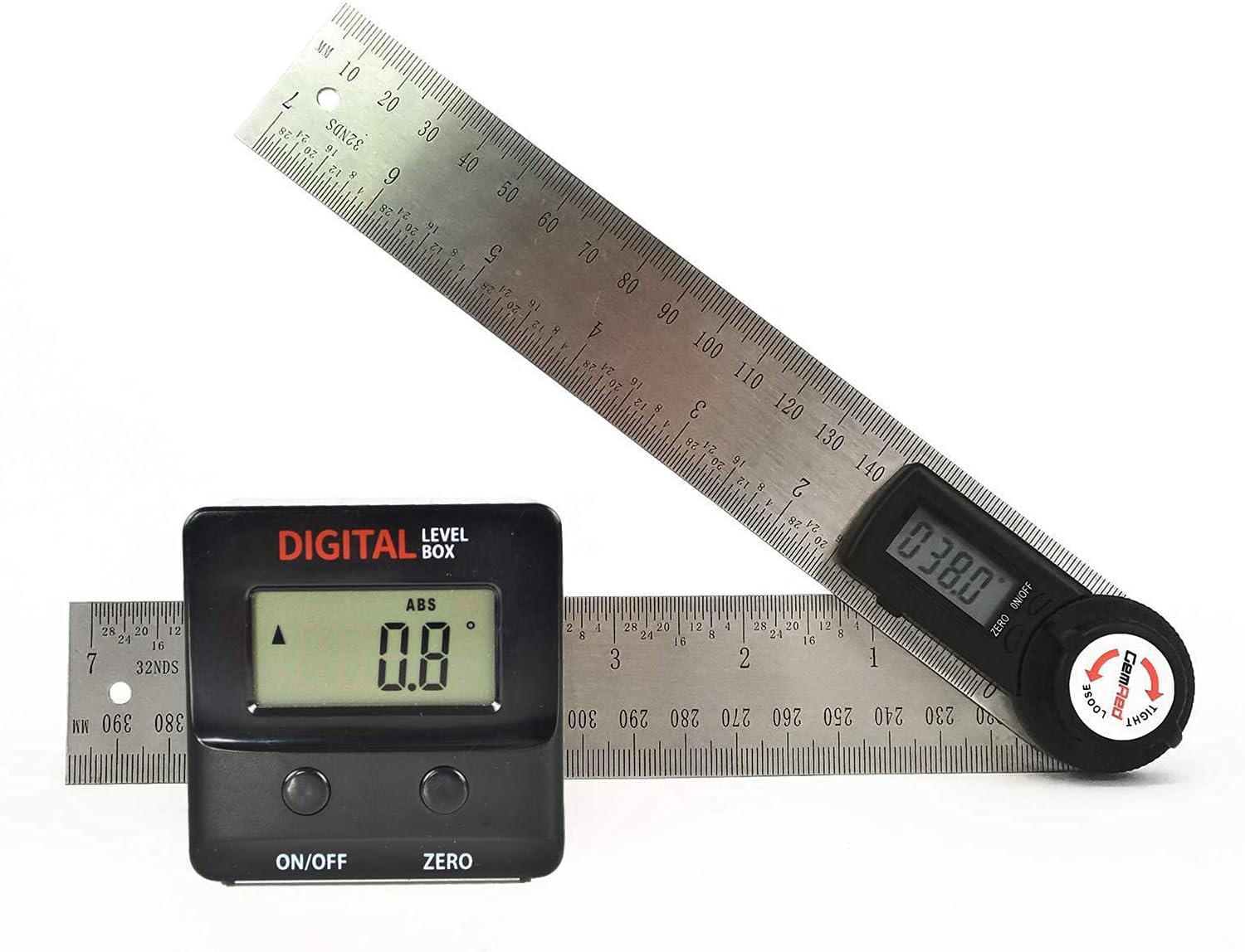 GemRed Stainless Steel Protractor& Mini Digital Angle Gauge - Amazon.com