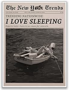 Amazon.com: Black and White Newspaper Art Trendy Newspaper Print ...