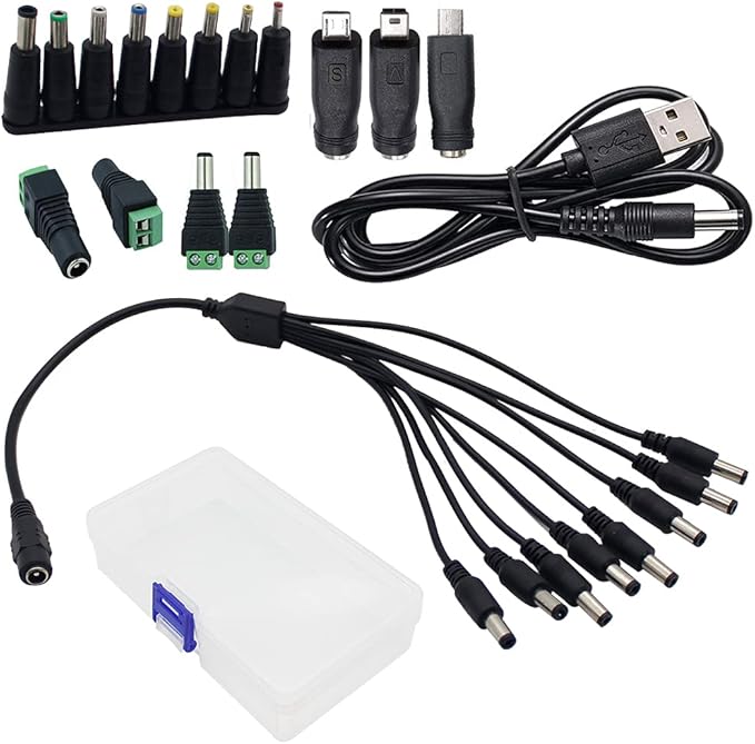 Amazon.com: Universal 5V DC Power Cable, USB to DC 5.5x2.1mm Plug Powe ...