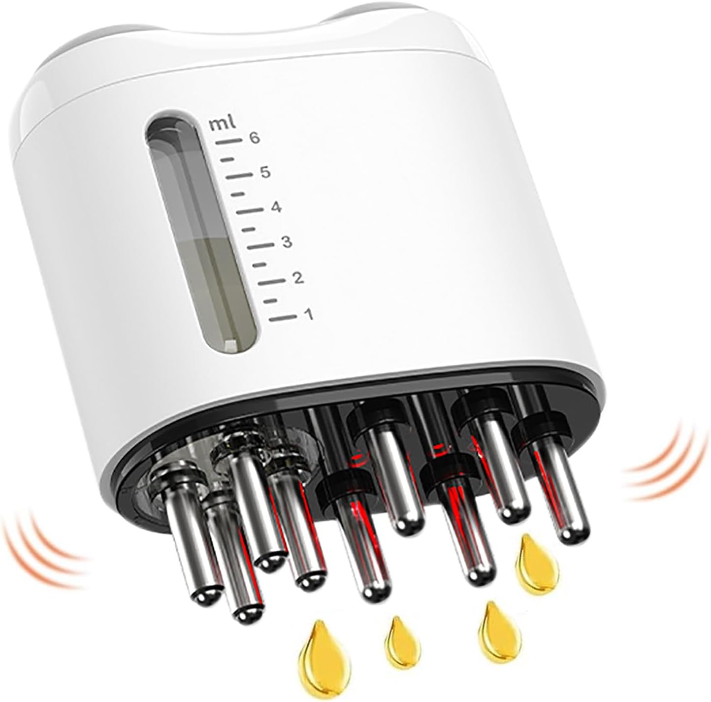 2 in 1 Hair Oil Applicator & Scalp Massager, Electric Oil Dispenser for ...