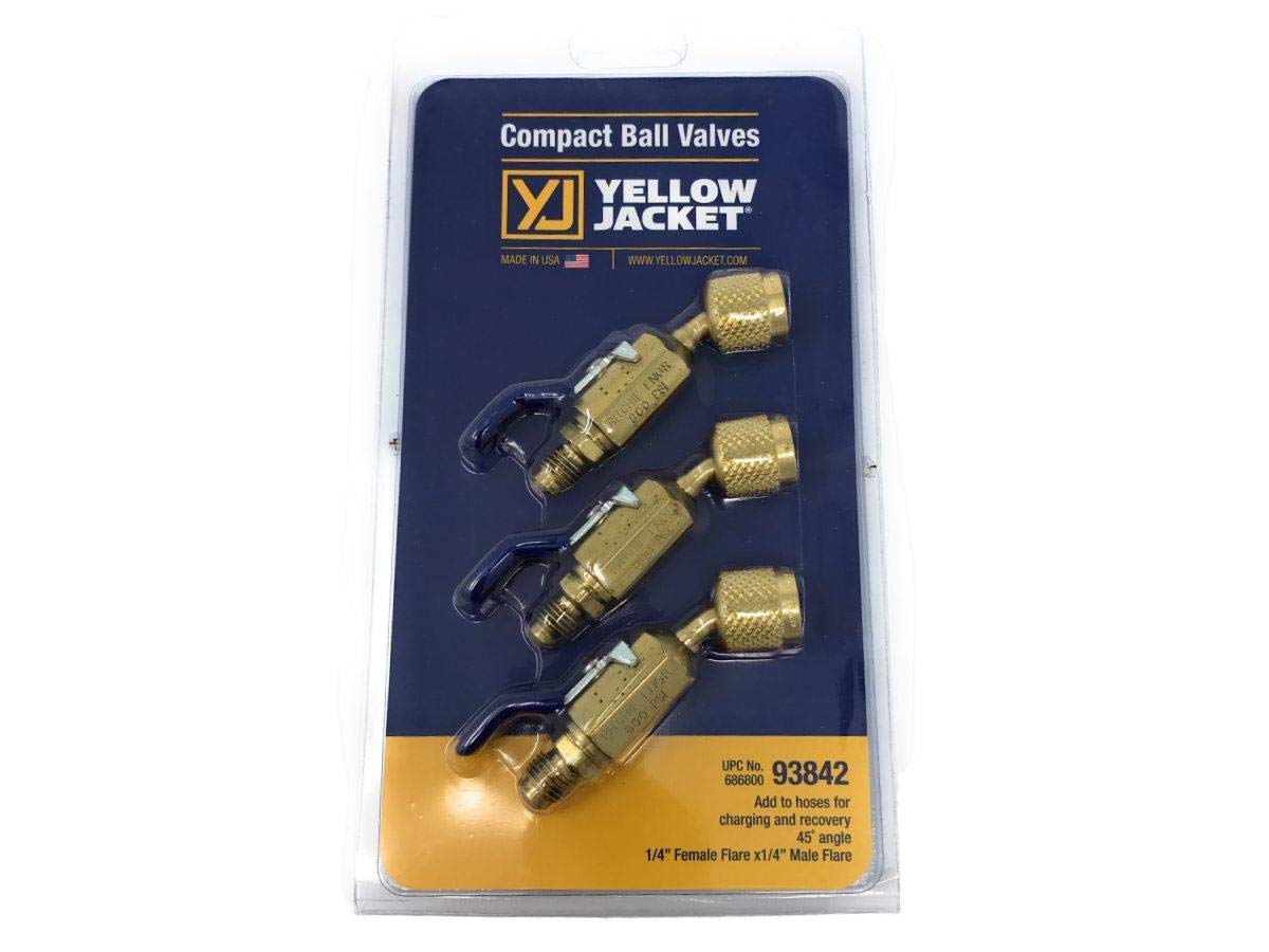 Yellow Jacket 93842 Mini Ball Valve (3 Pack) : Amazon.in: Industrial ...
