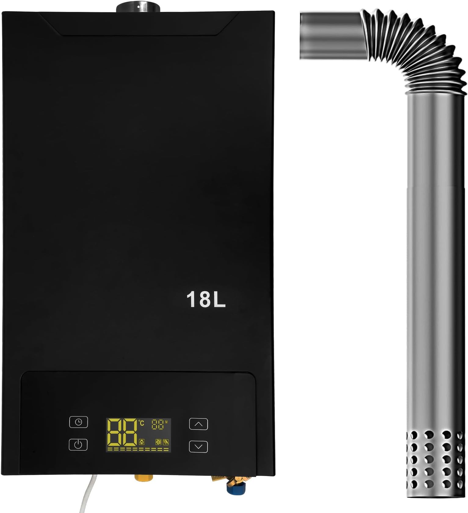 Ranein Propane Gas Tankless Water Heater, Indoor Max 3.6 GPM, 80,000 ...