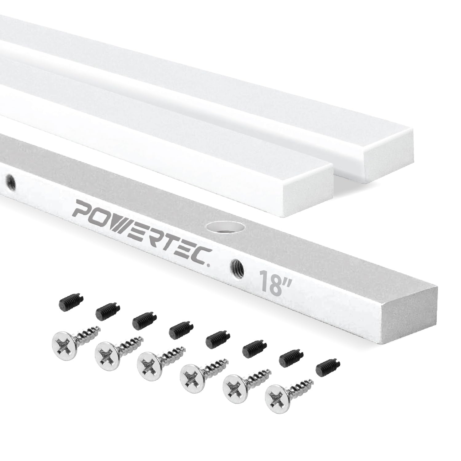 Amazon.com: POWERTEC 18-Inch Miter Bar with 36" HDPE Miter Bar for any ...