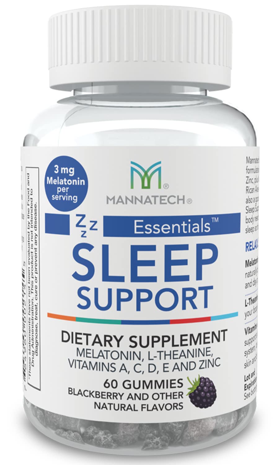 Amazon.com: Mannatech Sleep Support Gummies Sleep Support, (60 Gummies ...