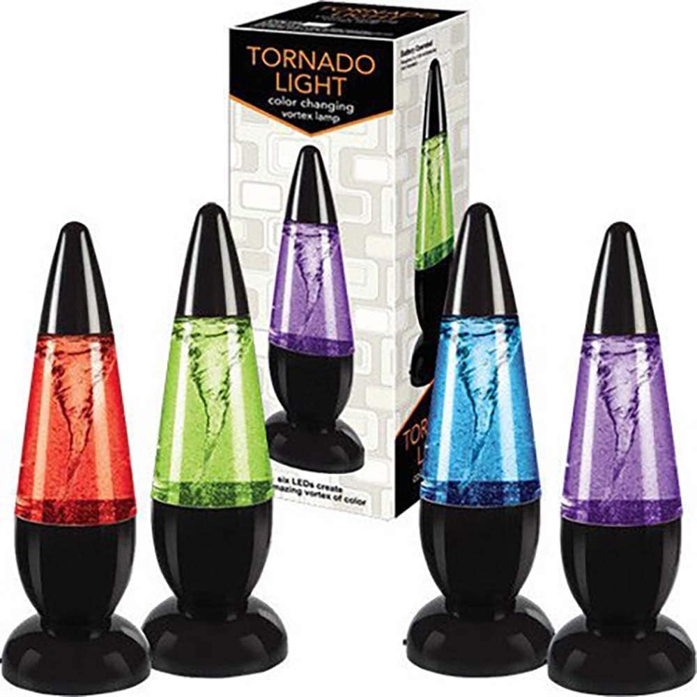 Playmaker Toys Tornado Lamp 10" LED Color Changing, Tornado Maker, Room ...