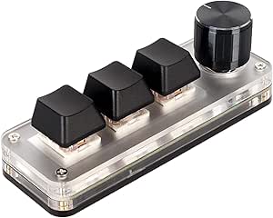 Amazon.com: FOSA Customizable Knobs Red Switch Mechanical Macro Keyboard - Plug and Play with ...