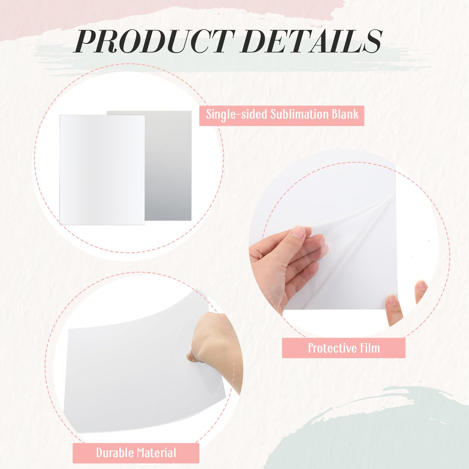 Snapklik.com : Therwen 30 Pcs Metal Sublimation Blanks Aluminum ...