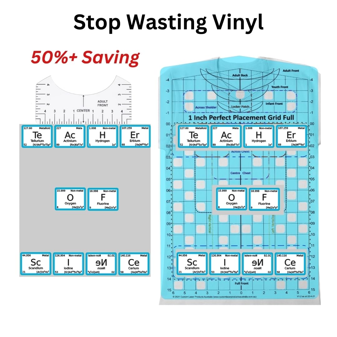 Snapklik.com : CLPA T-Shirt Ruler Guide For Vinyl Alignment And ...